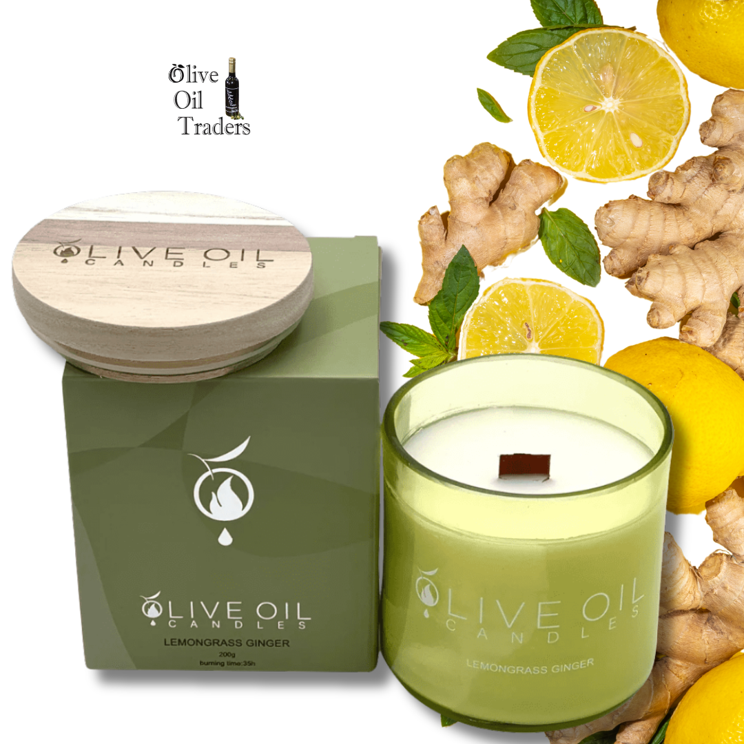 Olive Oil Candle – Lemongrass & Ginger - Verde Valley Olive Oil Traders ...